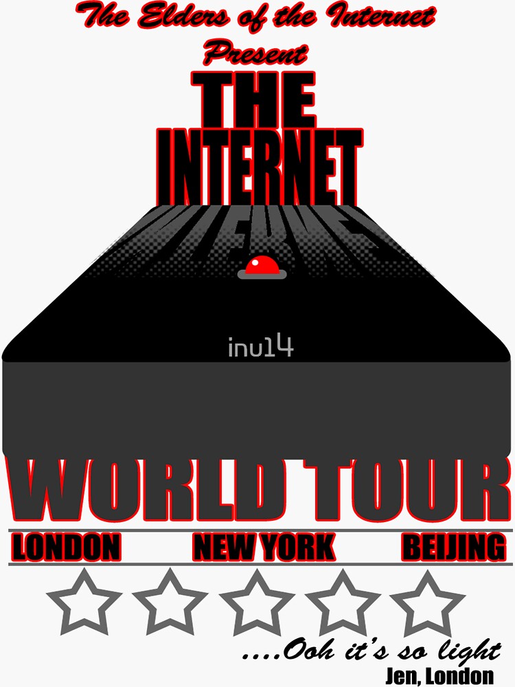 "The Internet World Tour - IT Crowd" Sticker for Sale by inu14 | Redbubble
