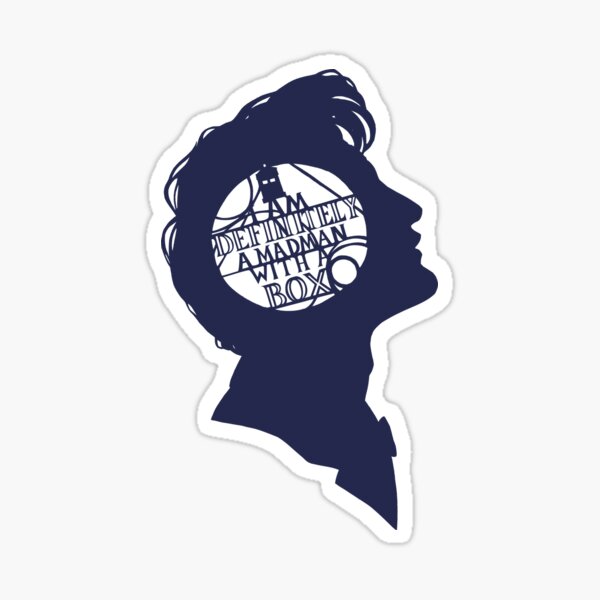 "Madman With a Box" Sticker for Sale by Zenith123 | Redbubble
