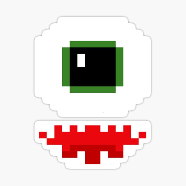 "8- Bit Cyclops" Sticker by mandoburger | Redbubble