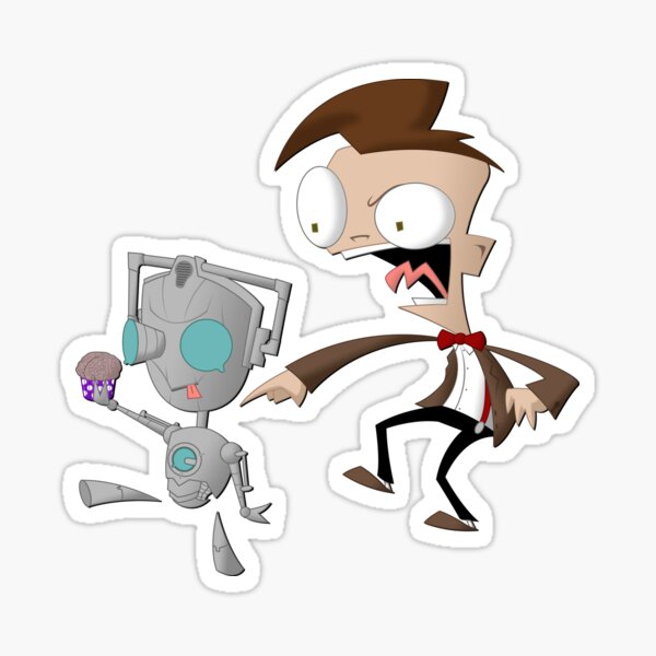 "CyberGIR & Doctor Dib" Sticker for Sale by PanBlanco37 | Redbubble