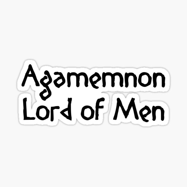 "Agamemnon (Black)" Sticker for Sale by supalurve | Redbubble