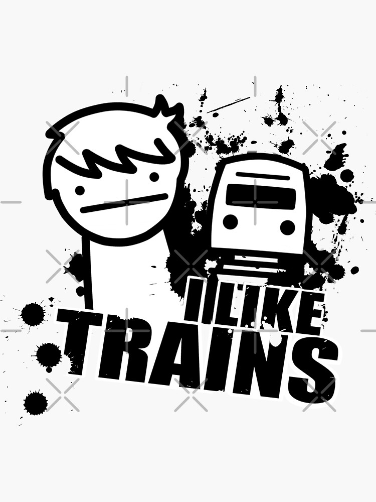"I like trains" Sticker for Sale by daveb72 | Redbubble