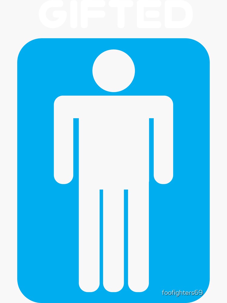 "Gifted" Sticker for Sale by foofighters69 | Redbubble
