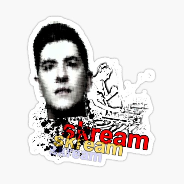 "skream" Sticker for Sale by Blondieloot | Redbubble