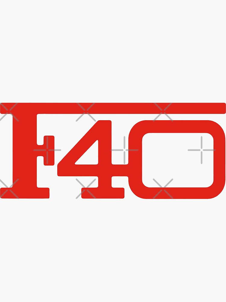 "Ferrari F40" Sticker for Sale by AndrewBerry | Redbubble