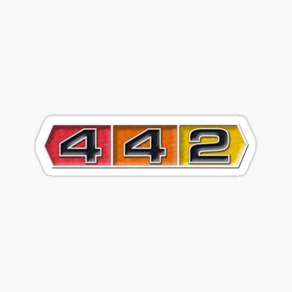 "Oldsmobile 442 badge emblem" Sticker for Sale by kosmonaut | Redbubble
