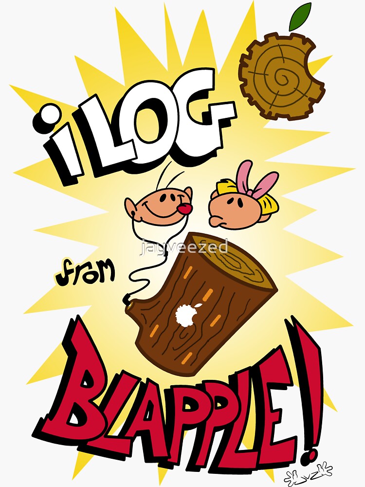 "iLOG" Sticker for Sale by jayveezed | Redbubble