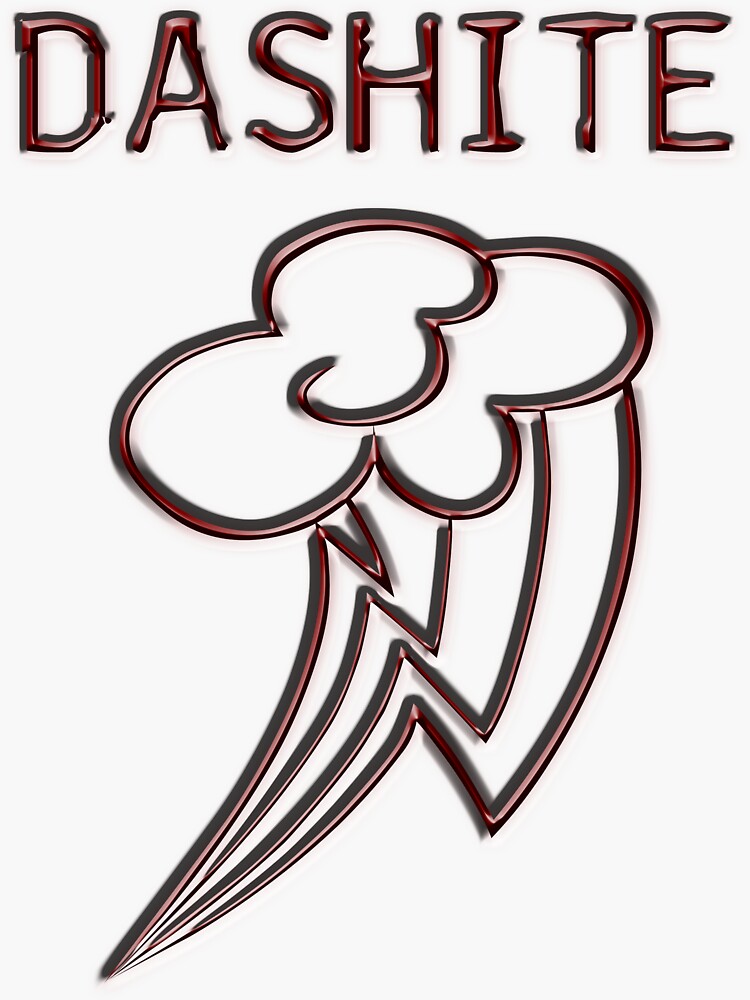 "Dashite Mark Brand" Sticker for Sale by sirhcx | Redbubble