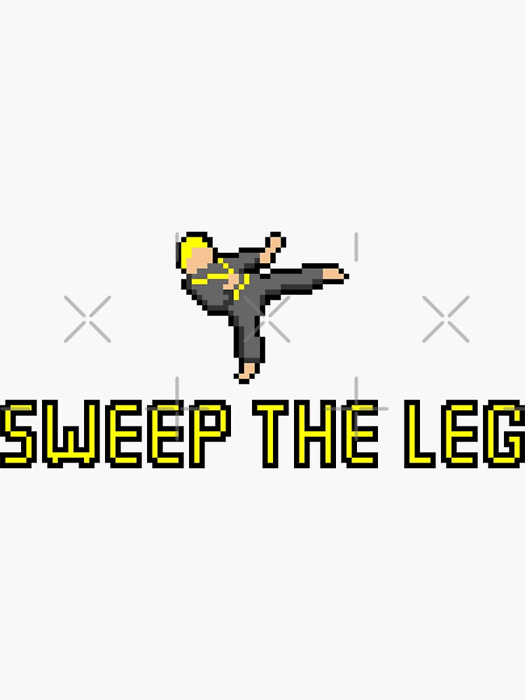 "Sweep the Leg" Sticker for Sale by robotrobotROBOT | Redbubble