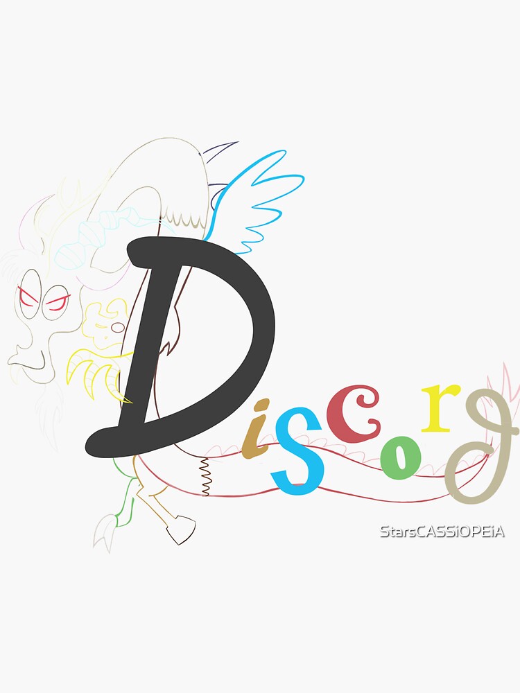 "Discord's Shadow" Sticker for Sale by StarsCASSiOPEiA | Redbubble