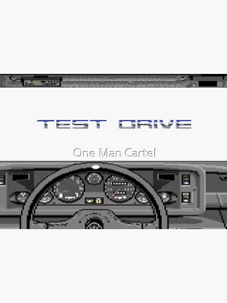 "Test Drive - C64 " Sticker for Sale by antdragonist | Redbubble