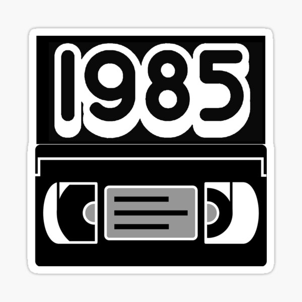 "1985 VHS Tape" Sticker by pinballmap13 | Redbubble