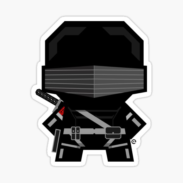 "Mekkachibi Snake-Eyes" Sticker by Eozen | Redbubble