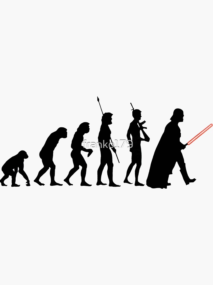 "Dark side of Evolution" Sticker for Sale by franko179 | Redbubble