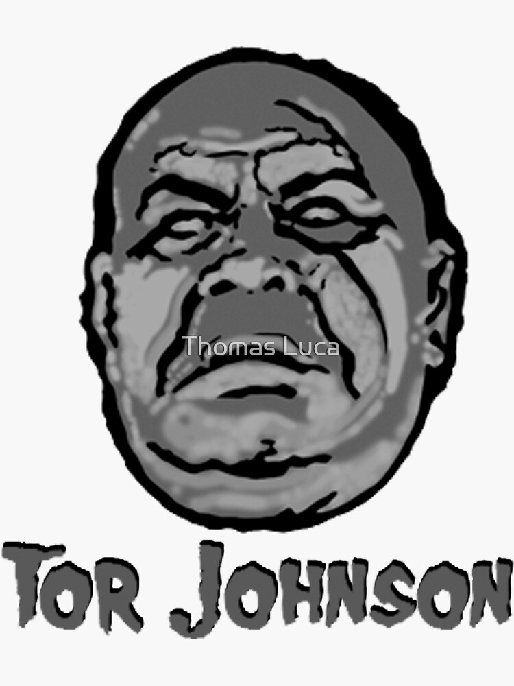 "Tor Johnson" Sticker for Sale by twolanetommy | Redbubble