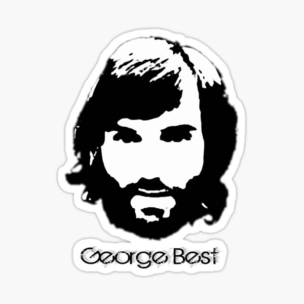 "George Best - Legend" Sticker by Kuilz | Redbubble