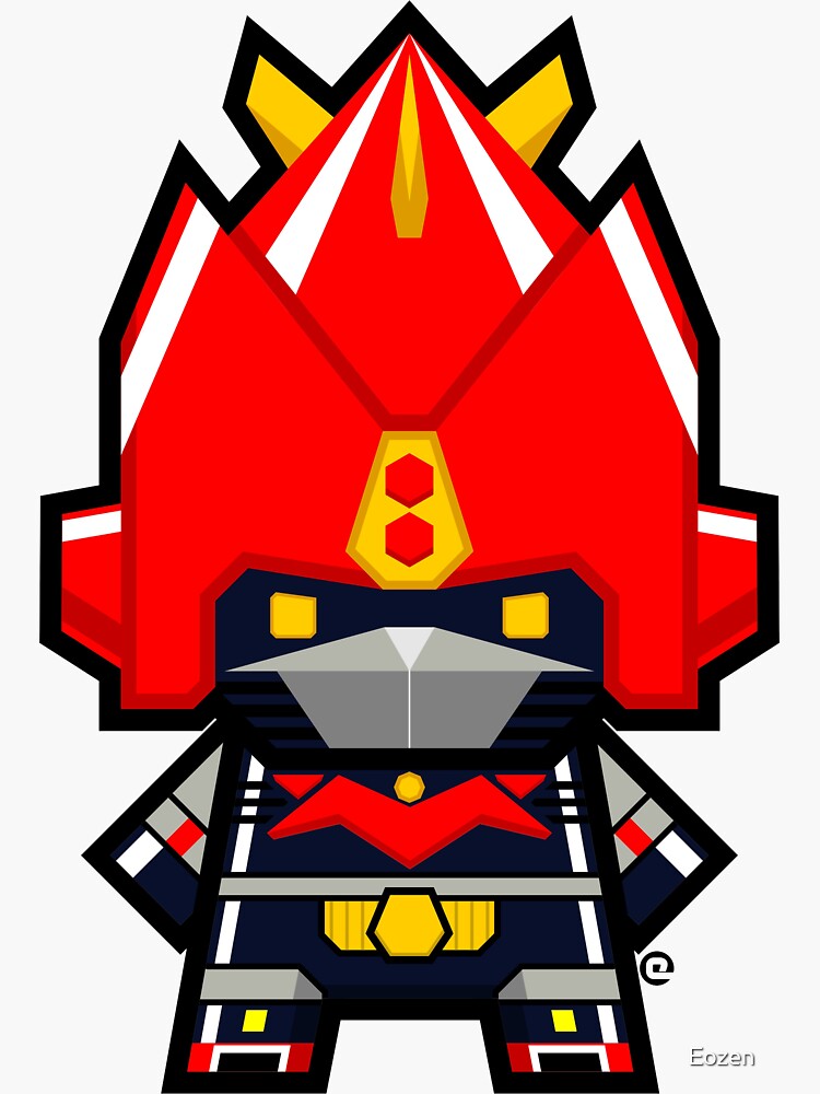 "Mekkachibi Voltes V" Sticker by Eozen | Redbubble