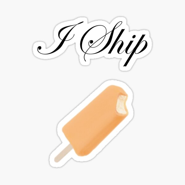 "I Ship Creamsicle" Sticker by Niden | Redbubble
