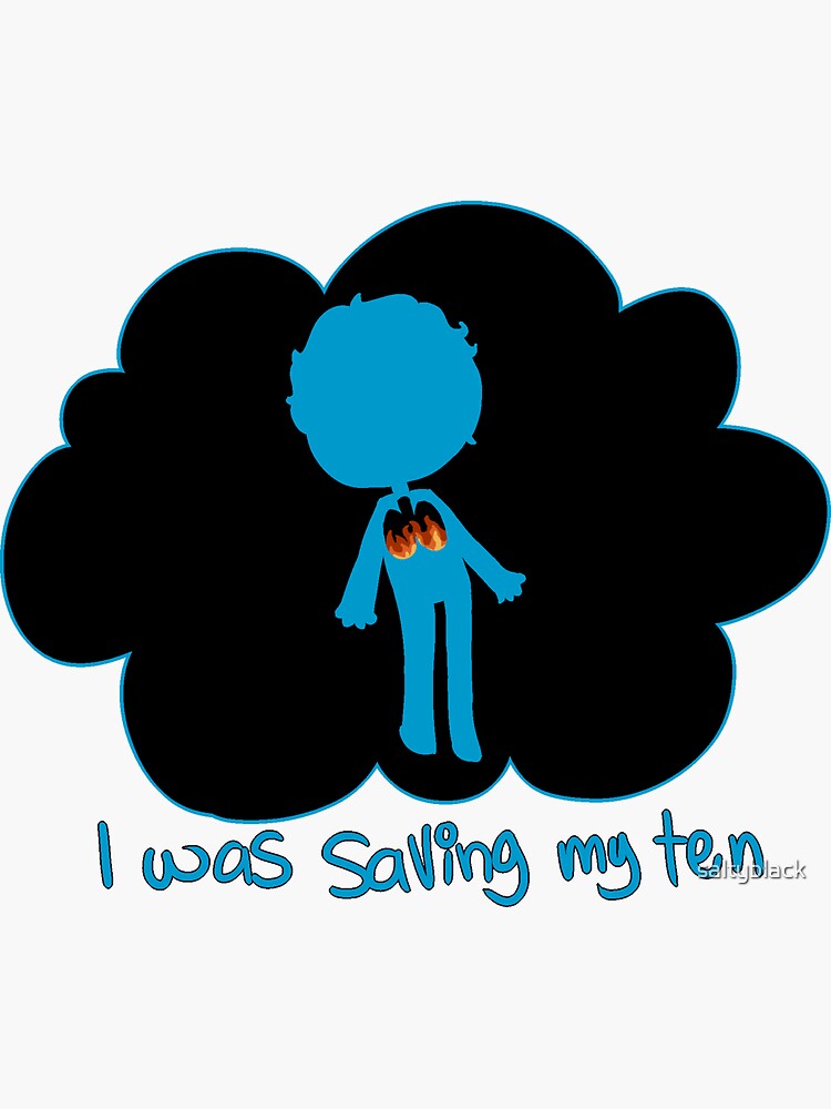 "TFIOS: Saving My Ten" Sticker for Sale by saltyblack | Redbubble