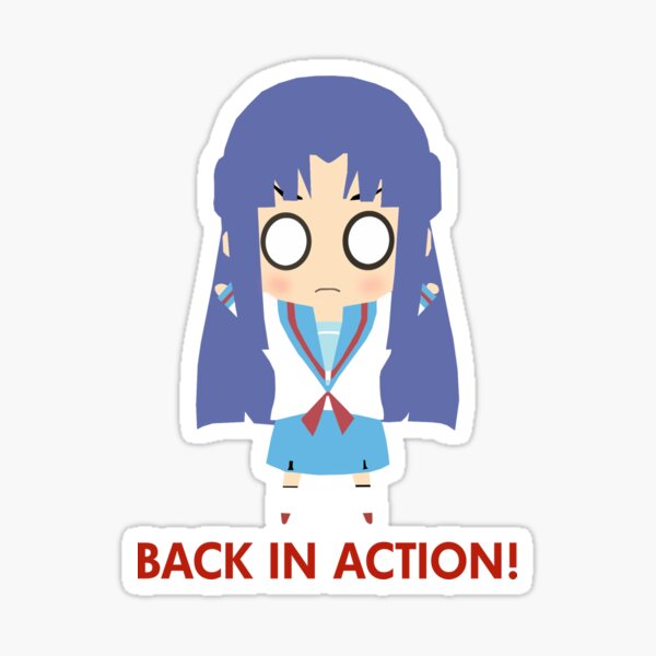 "Back In Action!" Sticker for Sale by EpcotServo | Redbubble