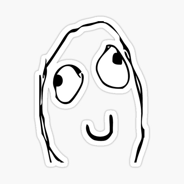 "Smile Meme" Sticker for Sale by MrJamma | Redbubble