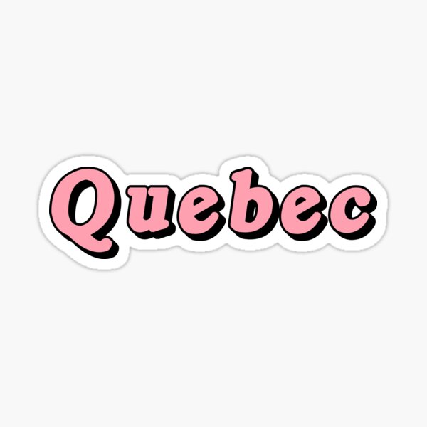 "Quebec" Sticker for Sale by ColdestEver | Redbubble
