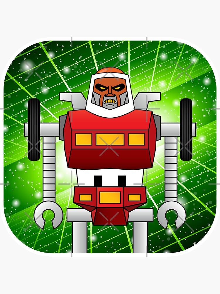 "Cy-Kill "Evil Robot Leader" (Gobots)" Sticker for Sale by thespookyfog ...