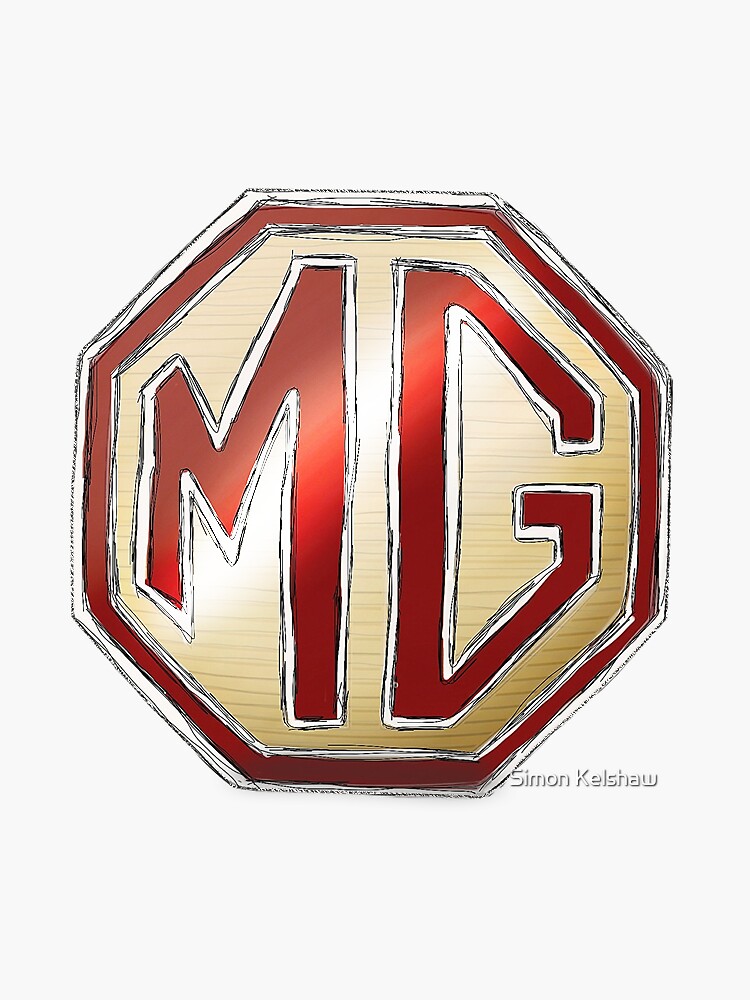 "MG Logo" Sticker for Sale by Simon Kelshaw | Redbubble