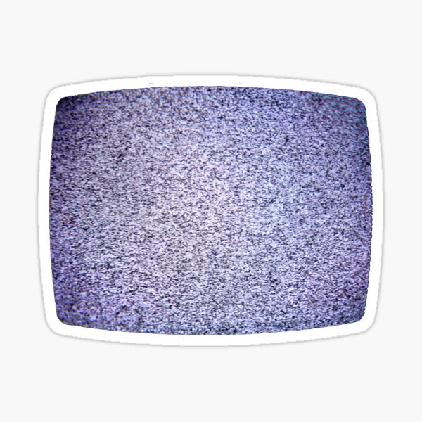 "Static TV" Sticker by FlyNebula | Redbubble