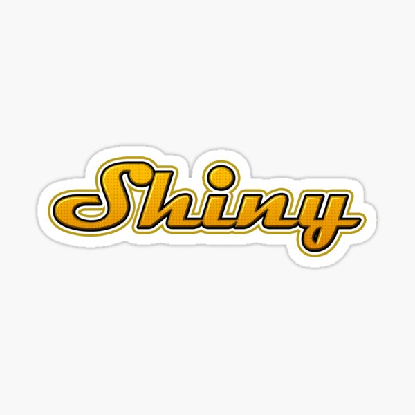 "Shiny" Sticker for Sale by MarkSeb | Redbubble