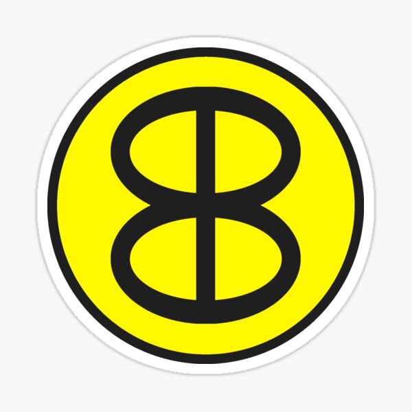 "Blue Blaze Irregular - Image only" Sticker by MTKlima | Redbubble