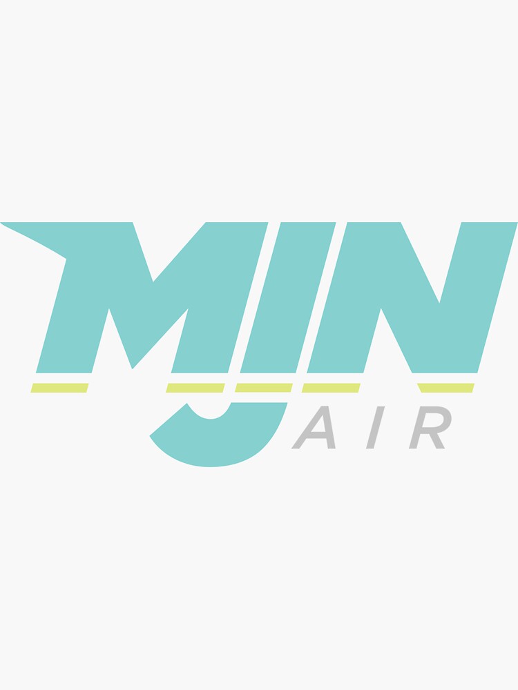 "MJN Air Logo" Sticker for Sale by Ashton Bancroft | Redbubble