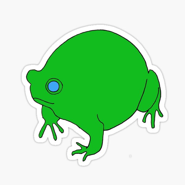 "Fat Frog" Sticker for Sale by jamface | Redbubble