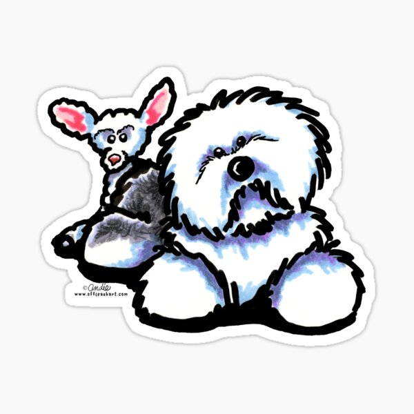 "Cute OES and Ewe" Sticker by offleashart | Redbubble