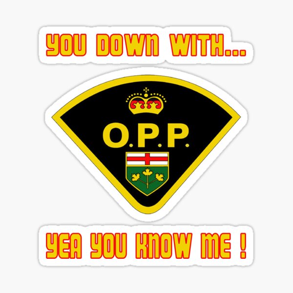 "O.P.P." Sticker for Sale by pablok | Redbubble