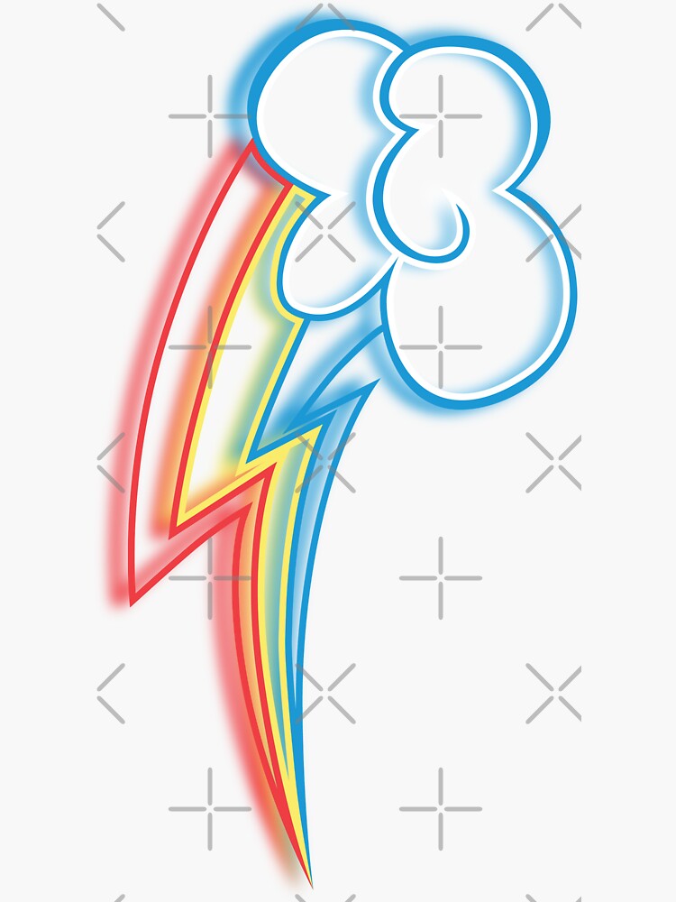 "Rainbow Dash Cutie Mark" Sticker for Sale by Colossal | Redbubble