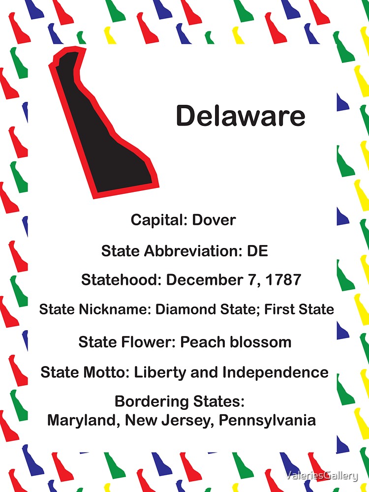 "Delaware Information Educational" Sticker for Sale by ValeriesGallery ...