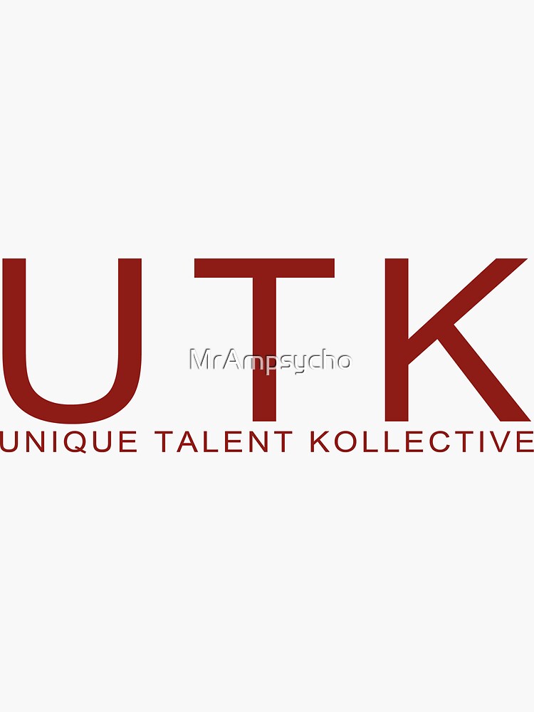 "UTK Logo" Sticker by MrAmpsycho | Redbubble