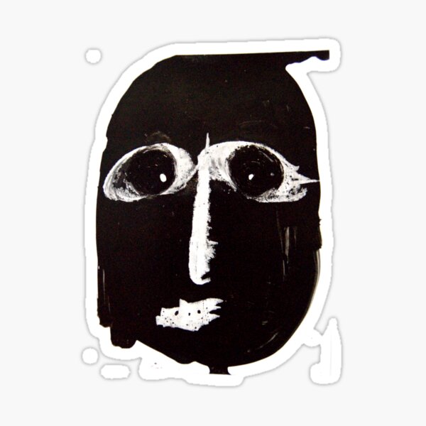 "INK FACE" Sticker for Sale by plitu3 | Redbubble