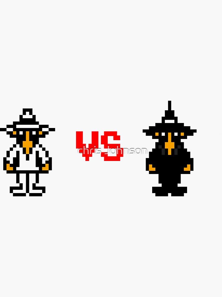 "Spy Vs Spy" Sticker by spaceman300 | Redbubble