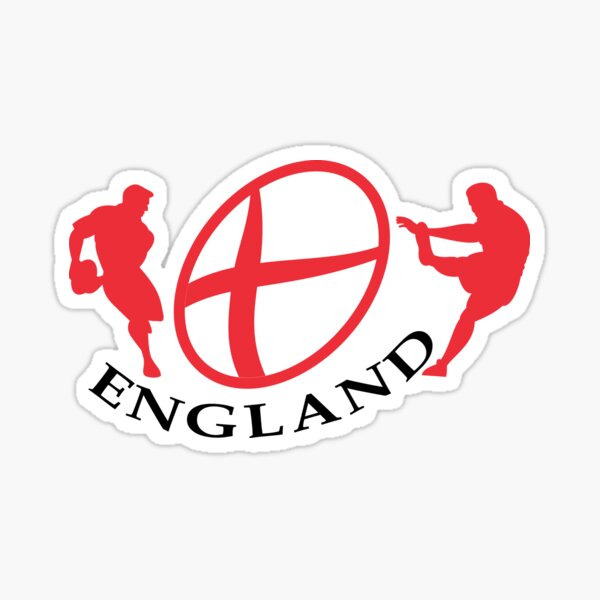 "england rugby player kicking ball" Sticker by patrimonio | Redbubble