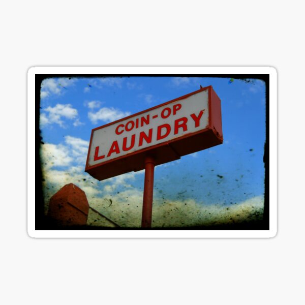 "Coin-op Laundry" Sticker by artdeluxe | Redbubble
