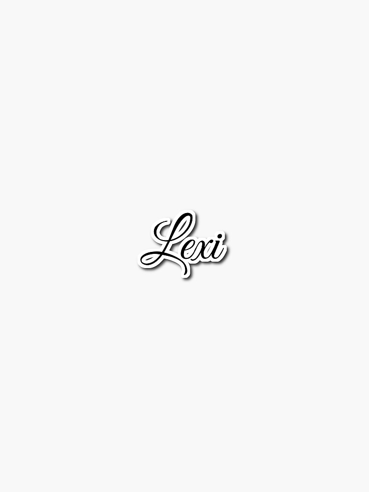 "Lexi Name Sticker" Sticker by TrendBubble | Redbubble