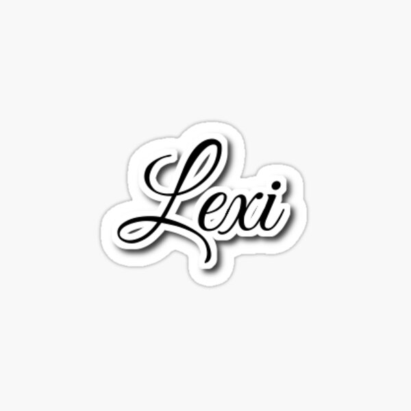 "Lexi Name Sticker" Sticker by TrendBubble | Redbubble