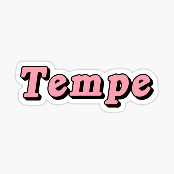 "Tempe" Sticker by ColdestEver | Redbubble