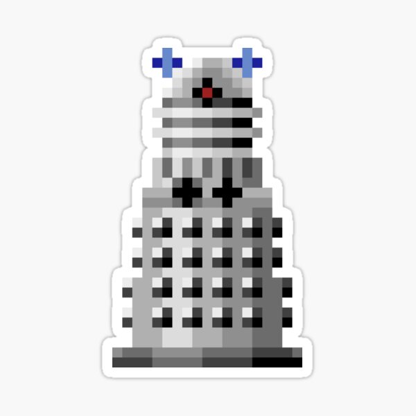 "8 bit Dalek" Sticker by Technohippy | Redbubble