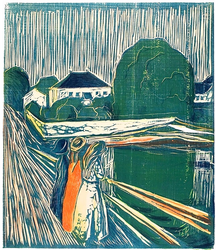 "Edvard Munch. The Girls on the Bridge, 1918." by museumshop3 | Redbubble