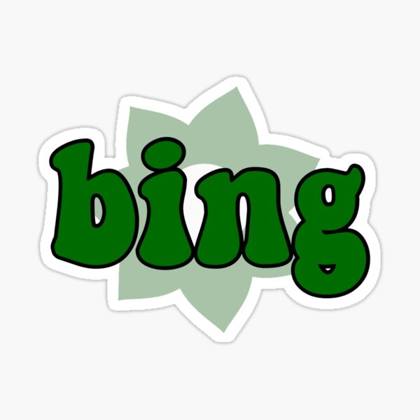 "Bing" Sticker by emilyblumberg | Redbubble