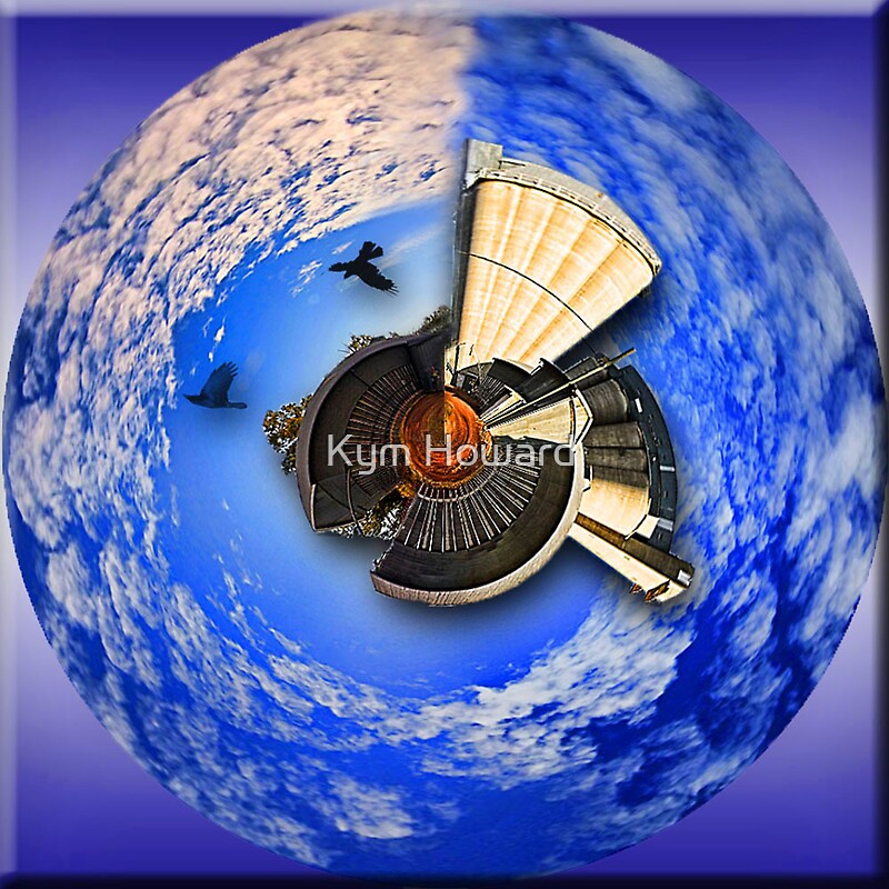 "Grain Silo Spherical Panorama" by Kym Howard | Redbubble