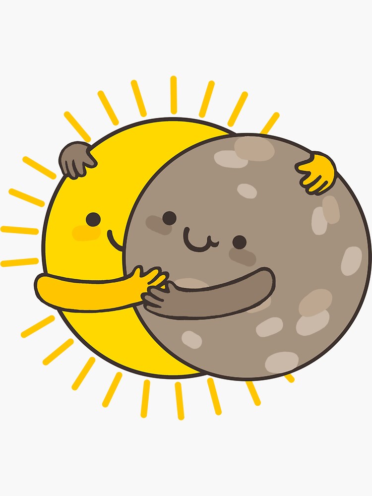 "SOLAR ECLIPSE " Sticker for Sale by RiLi | Redbubble